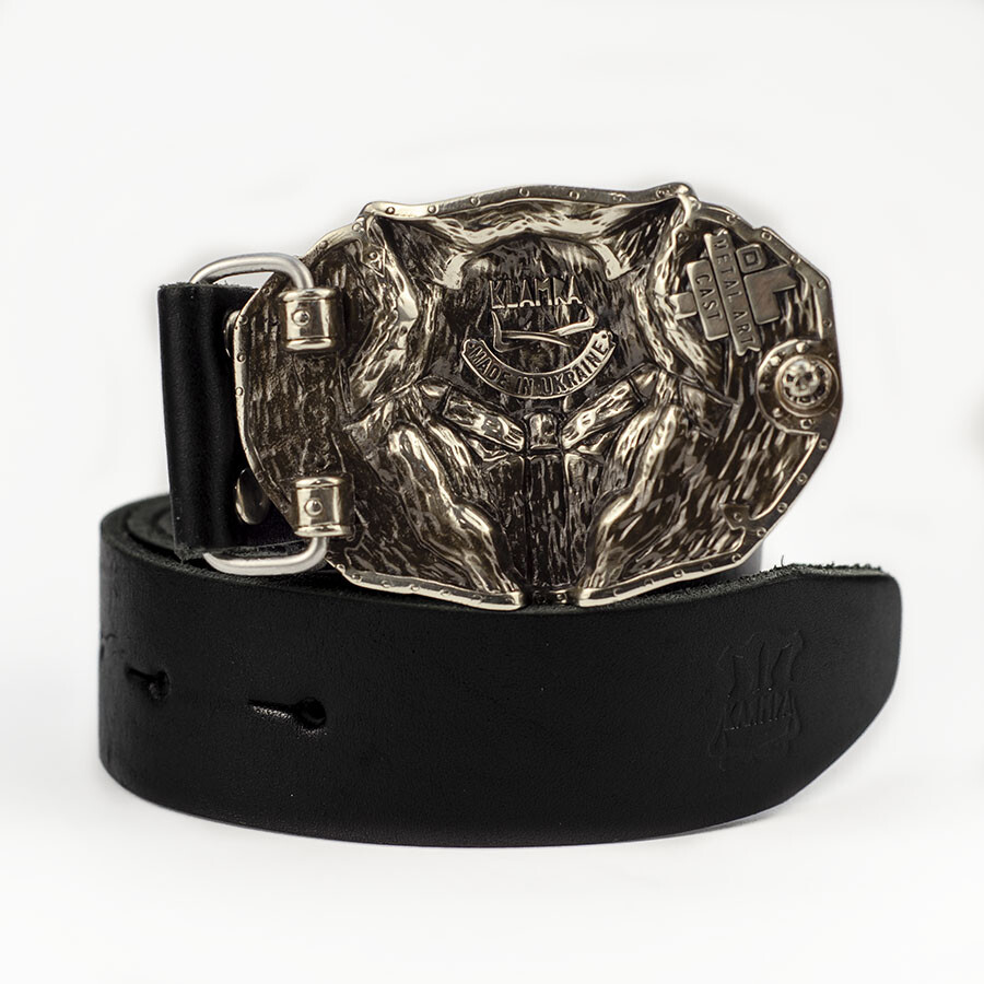 Runic Wolf german silver belt buckle, Scandinavian Old Norse Celtic ...