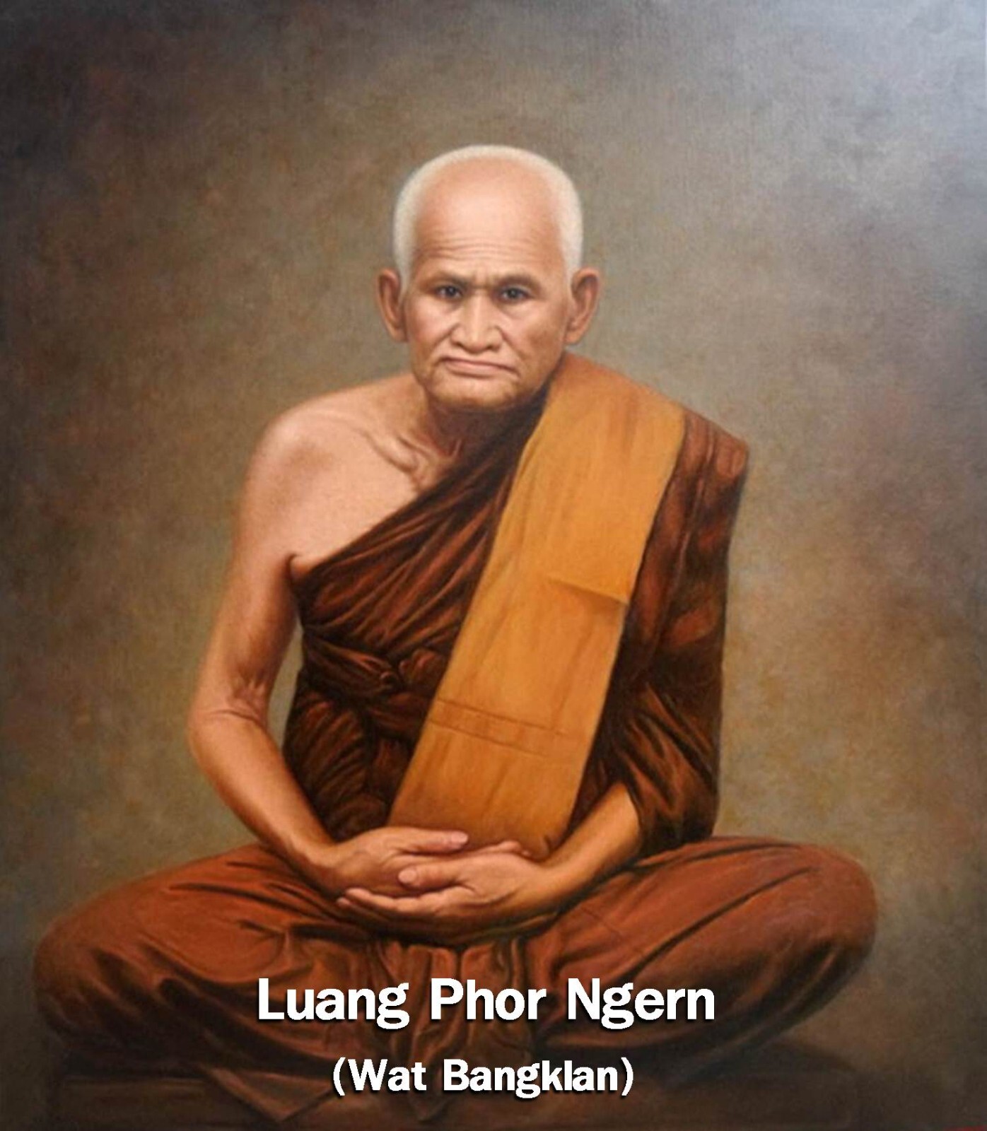 Real Lp Ngern Thai Amulet Wat Bangklan 2460BE Old Buddha Statue ...