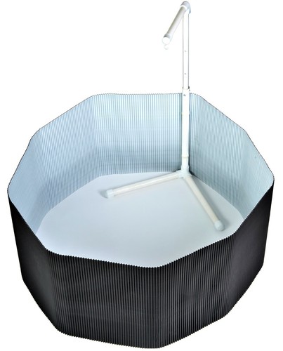 BABY CHICK BROODER KIT POLY REUSABLE CORRAL PEN & LAMP STAND FOR BABY ...