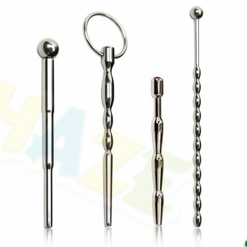 Male Stainless Steel Penis Urethral Plug Dilator Sound Urethral Bead ...