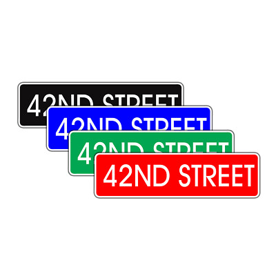 42ND Street Sign New York Borough Manhattan Theater Broadway Terminal ...