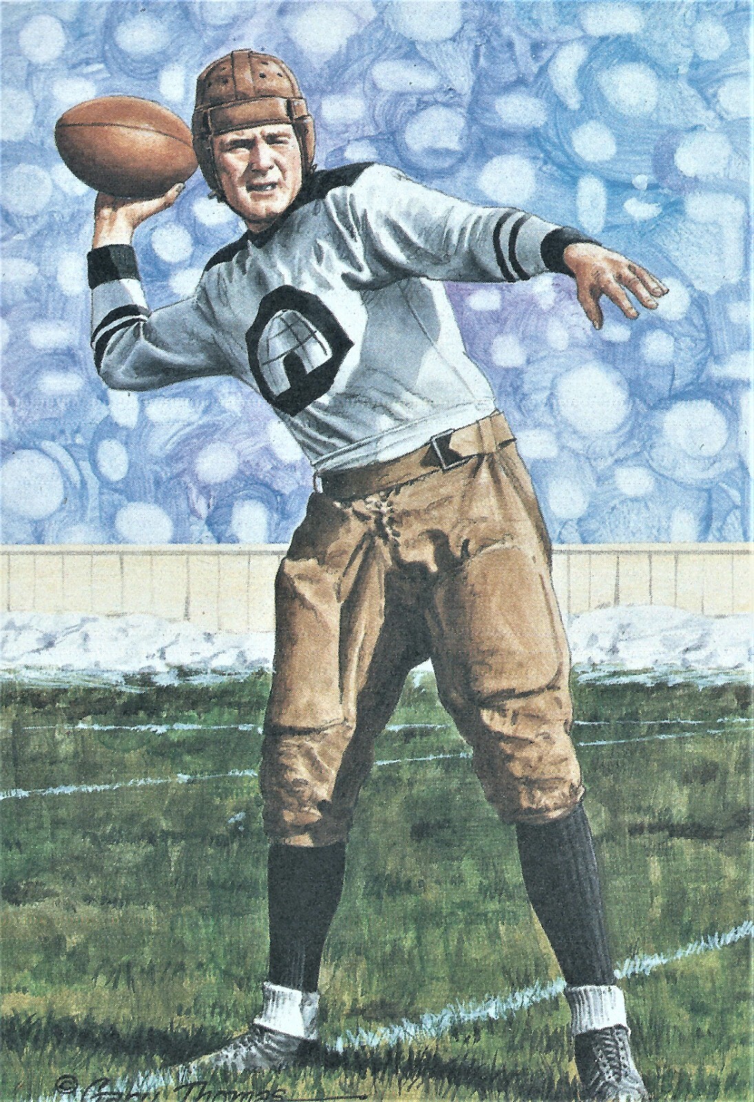 ERNIE NEVERS Goal Line Art Card NM-M | eBay