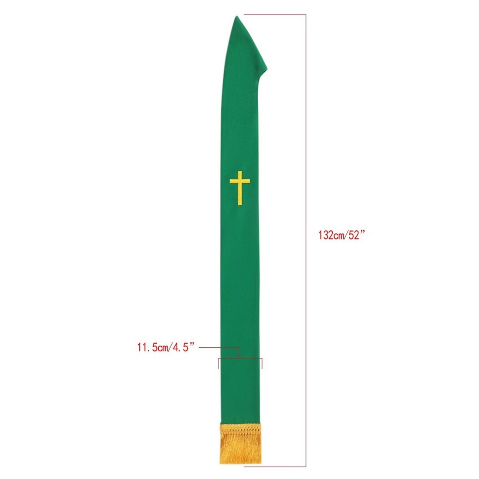 Catholic Clergy Stole Pastor Stoles Priest Stoles Cross Embroidery ...