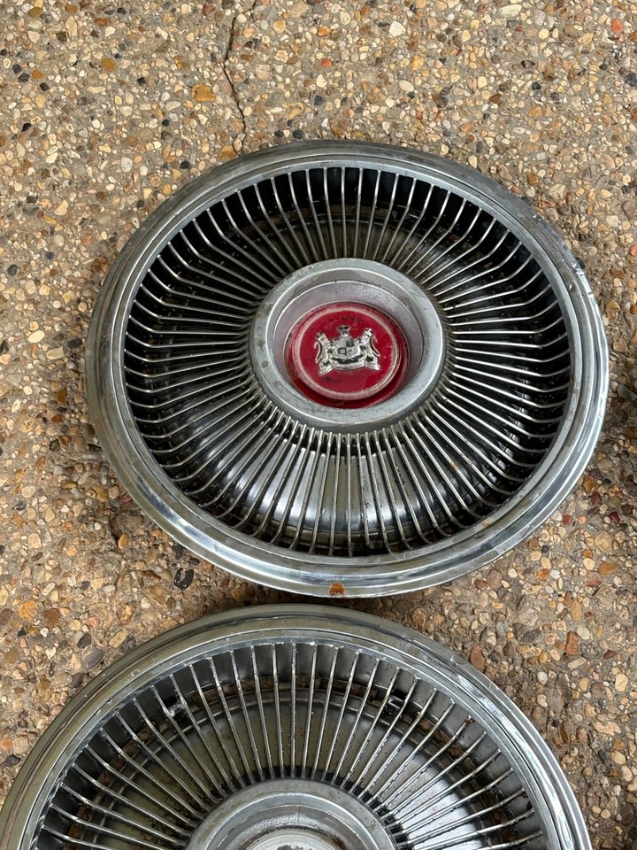 Mercury OEM Vintage 70's Turbine Style 15" Hubcaps Marquis, Marauder | eBay