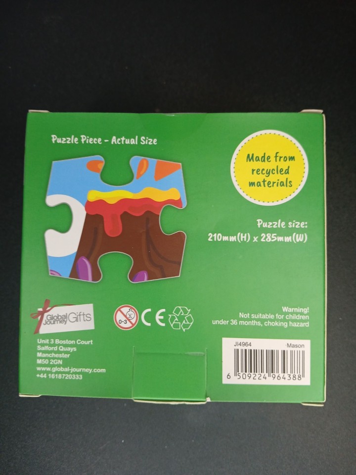 Brand New Mason 30pc Personalised Dinosaur Jigsaw Puzzle Birthday Gift ...