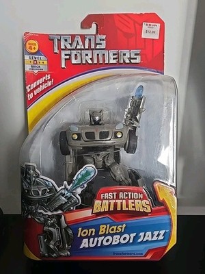 Transformers Fast Action Battlers Ion Blast Autobot Jazz Action Figure ...