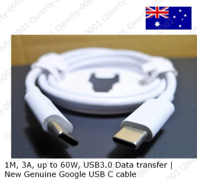 Genuine Google Type C data charging usb cable Samsung Galaxy Oppo Pixel ...