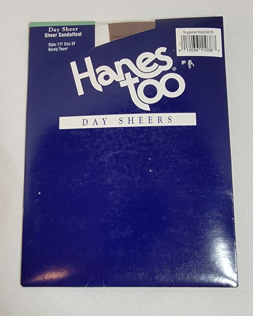 Hanes Too Day Sheers Pantyhose Tights Barely There Size EF Style 117 | eBay