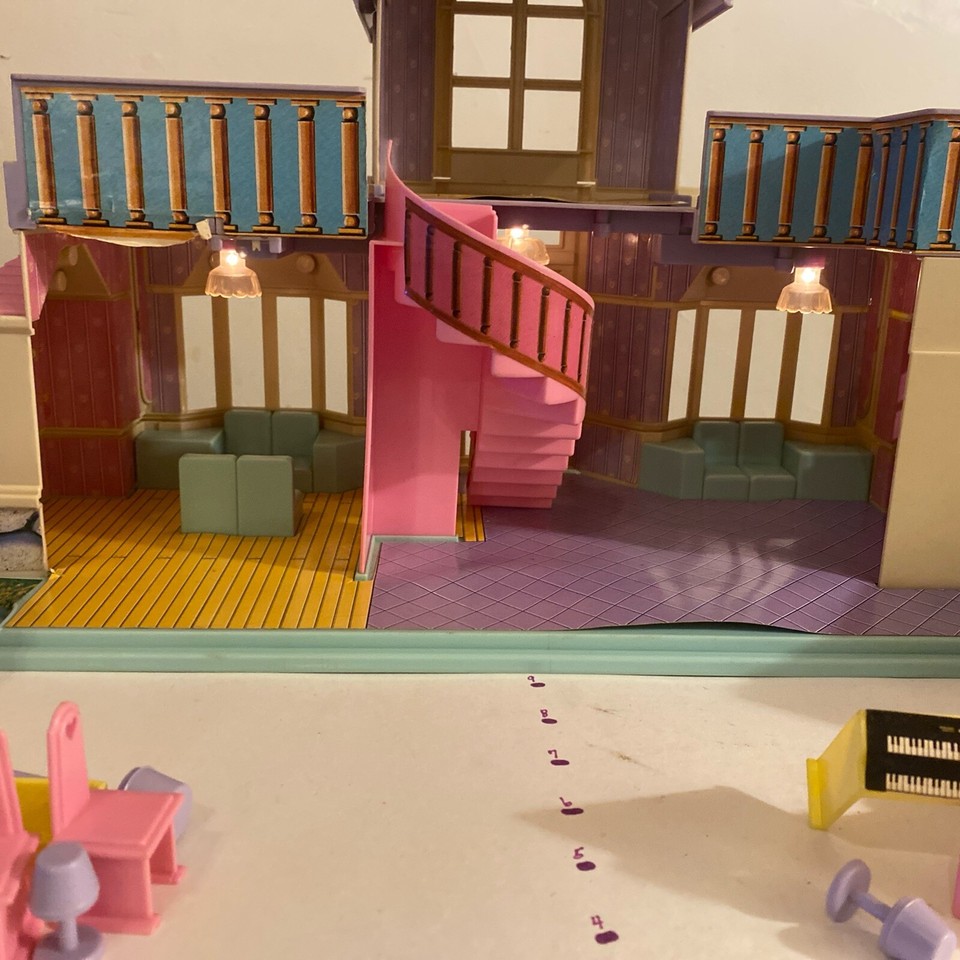 Vintage Blue Box Light Up Dream House Dollhouse Boxed 1991 Rare LIGHTS ...