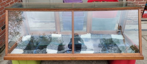 Antique Oak Candy Store General Store Countertop Display Case The Sun ...