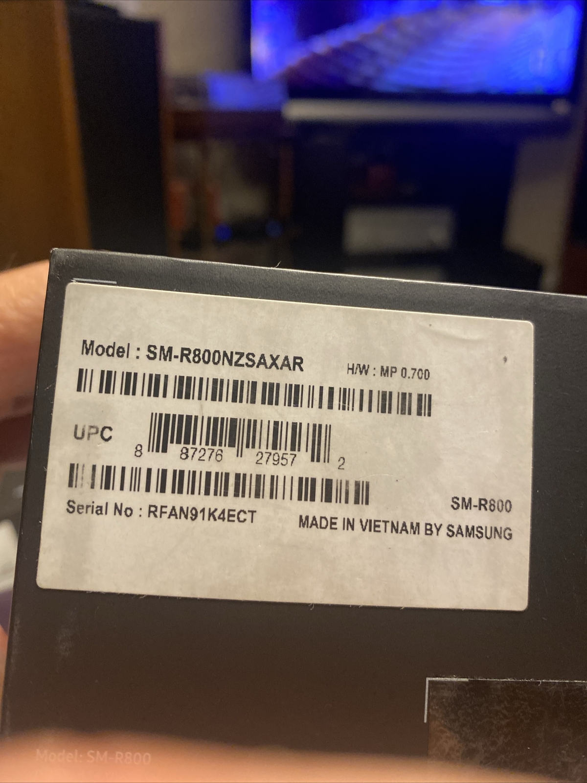 Samsung Galaxy Watch SM-R800 46mm Silver Case Classic Buckle Onyx Black ...