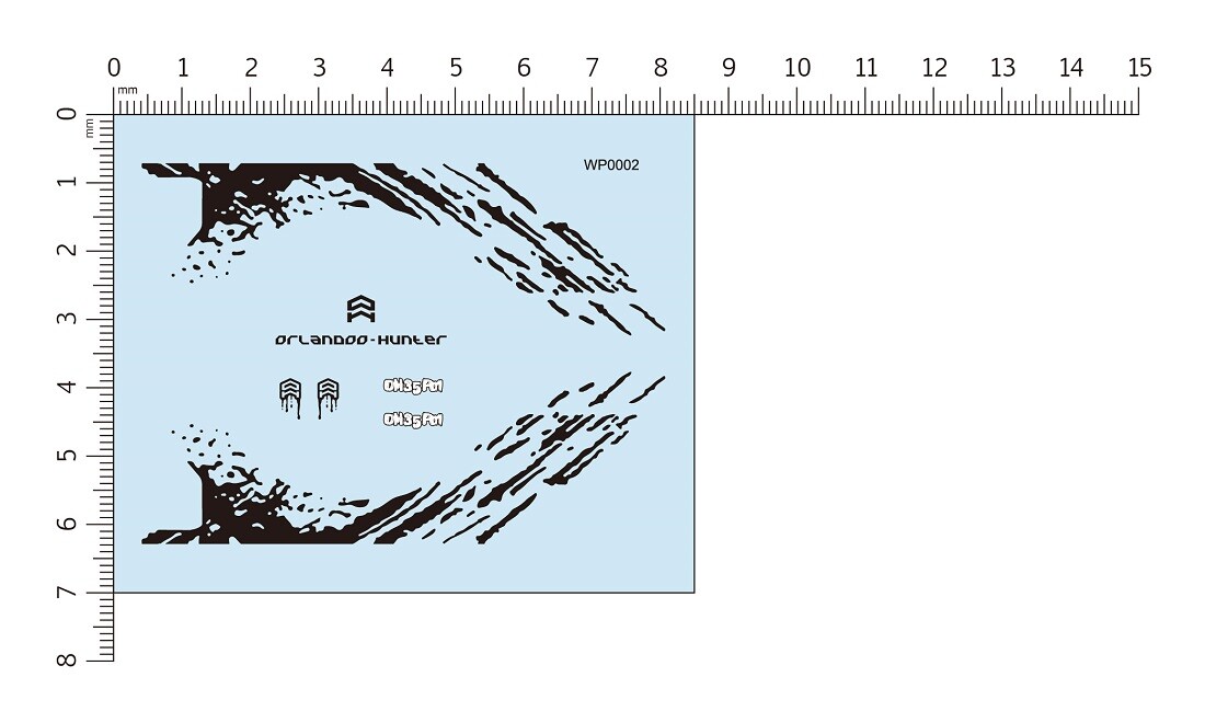 Orlandoo Hunter 1/35 Micro RC Crawler Body Decal Set for OH35P01 F150 # ...