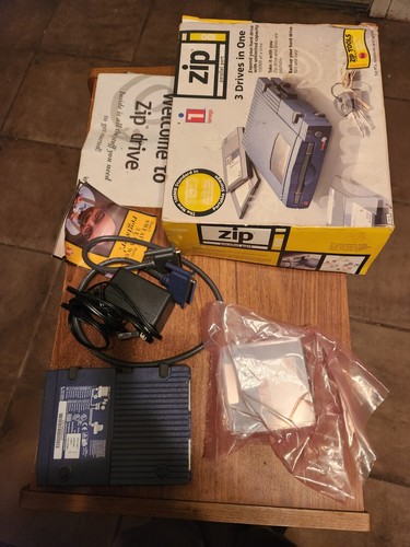 Iomega Zip 100 External Parallel Port Drive Z100P2 Cable Tools ...