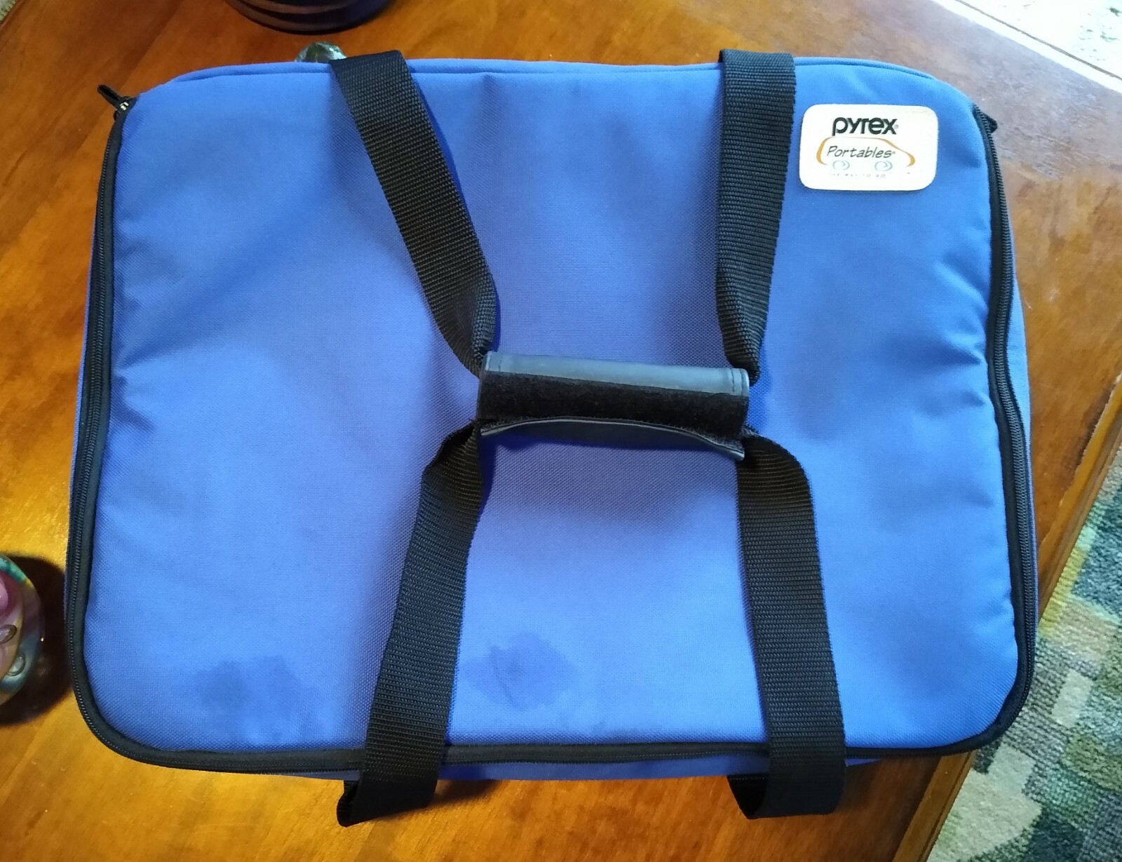 Pyrex Portables Blue 2.5 Quart Insulated Hot Cold Carrier Only W/ Packs ...