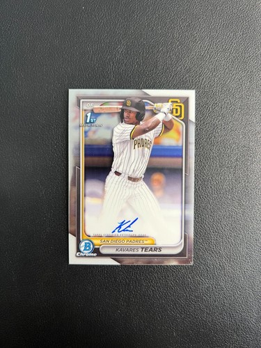 2024 Bowman Draft #CPA-KT Kavares Tears 1st Prospect Chrome Auto BJDEL | eBay
