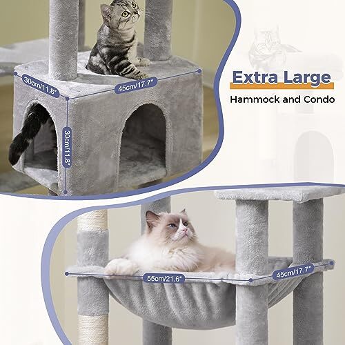 Large Cat Tree for Large Cats 70 Inches Tall Cat Tower with XLarge-71 ...