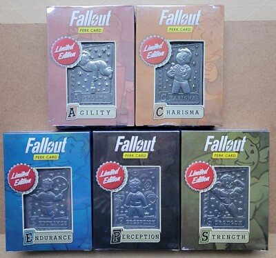 Fallout - Perk Card Replica (Agility, Charisma, Endurance, Perception ...