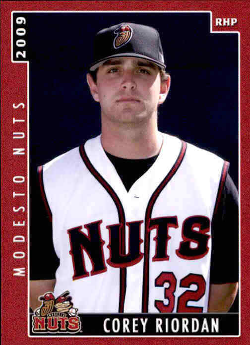 2009 Modesto Nuts Grandstand #26 Cory Riordan Killingworth Connecticut ...