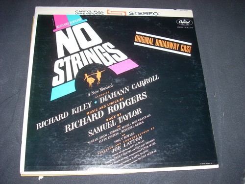 NO STRINGS Broadway Cast LP Richard Rodgers Diahann Carroll Capitol ...