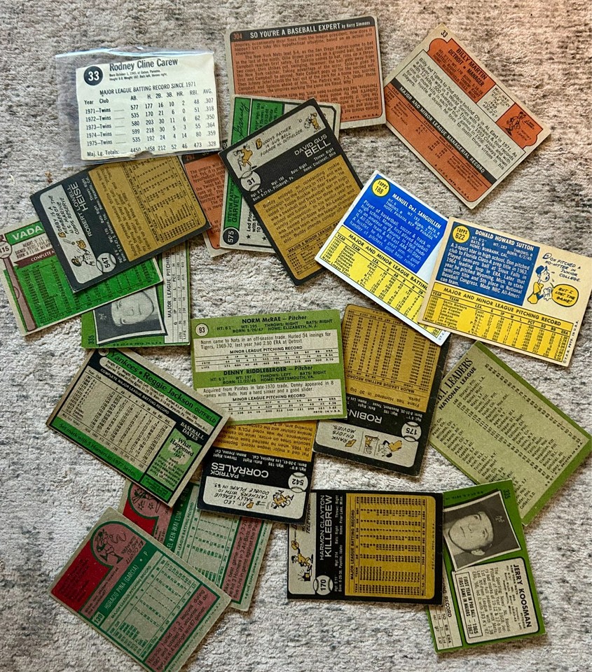 Lot of 20 vintage 1970's Baseball Cards Mostly Topps HOF'ers STARS! | eBay