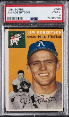 1954 TOPPS #149 JIM ROBERTSON PSA 4 | eBay