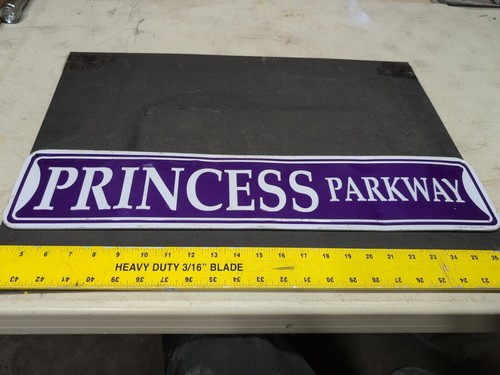 Princess Parkway Purple Street Sign 24" Metal Tin Wall Decor | eBay