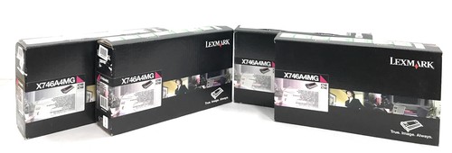 Lot of 4 New OEM Lexmark X746A4MG Laser Toner Cartridge for X746/748 DE ...