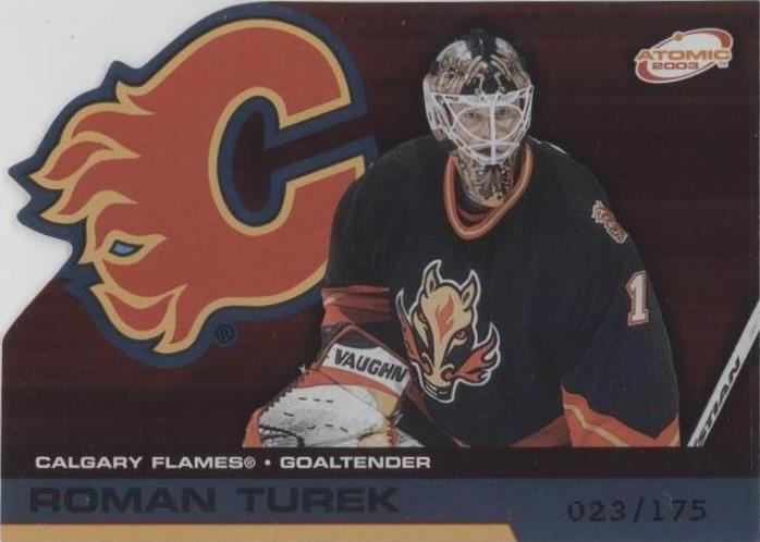 2002-03 Pacific Atomic - Roman Turek #14 Blue /175 for sale online | eBay