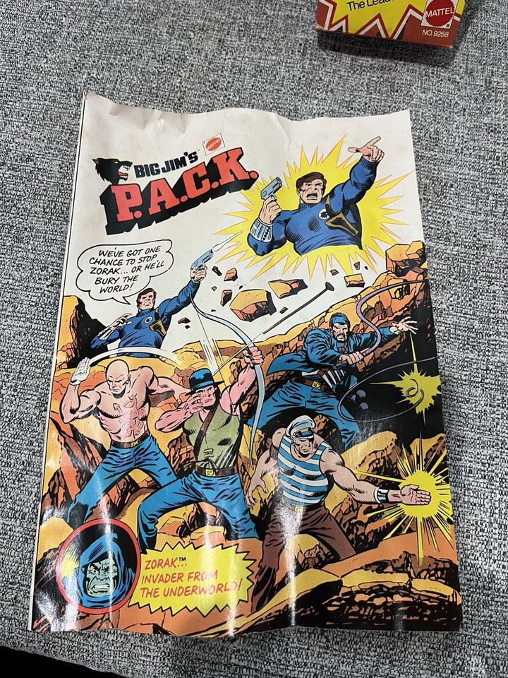 Mattel Big Jim P.A.C.K. Commander Black Gold Outfit MIB Sealed New ...