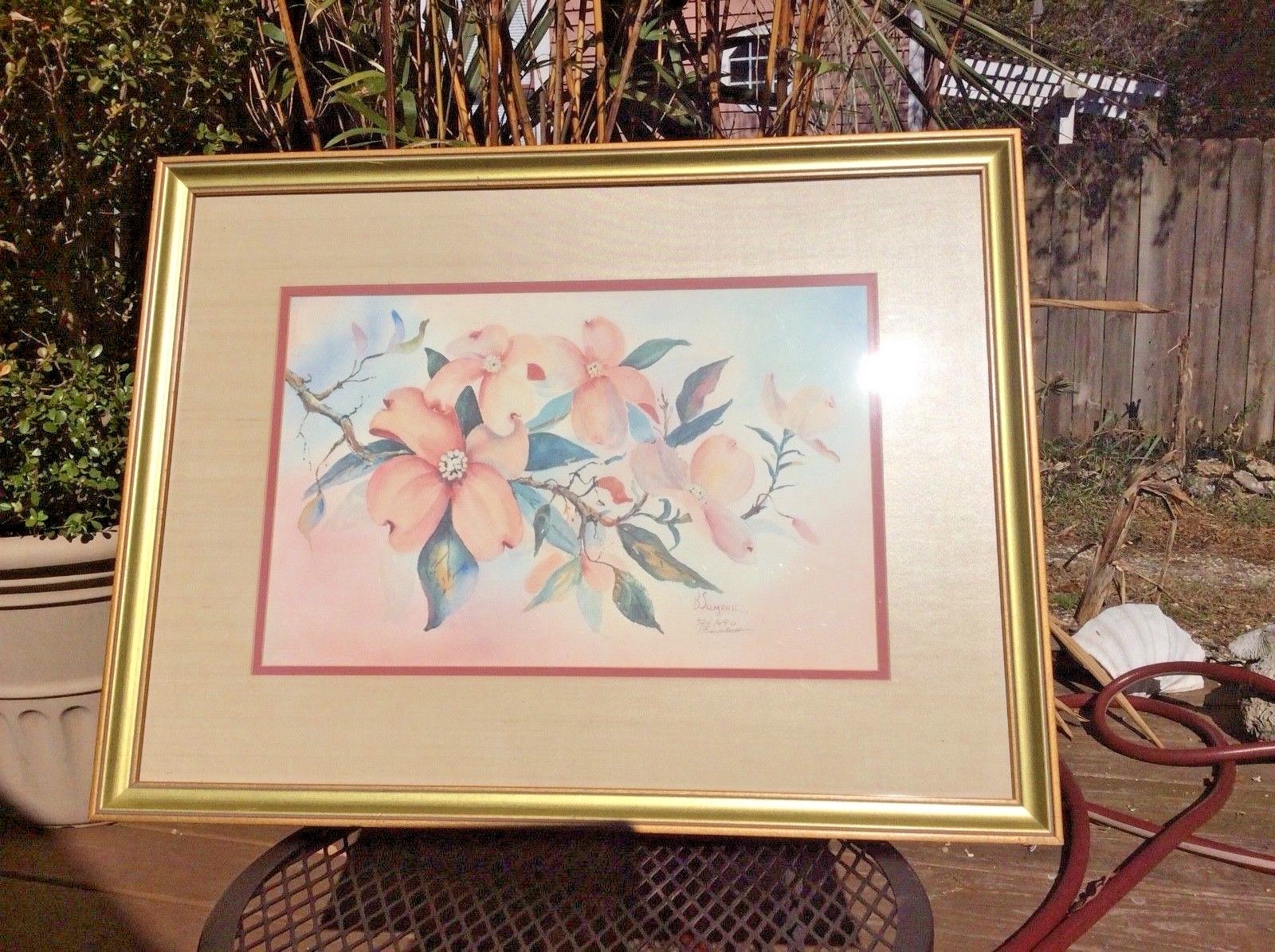 Beautiful Dogwood Print Signed and Numbered by B Sumrall | eBay