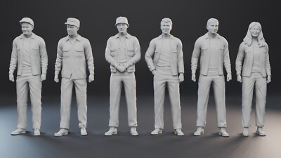 M.A.S.H TV Show 6 Figures 3D Printed - Hot Lips Hawkeye Trapper Radar ...