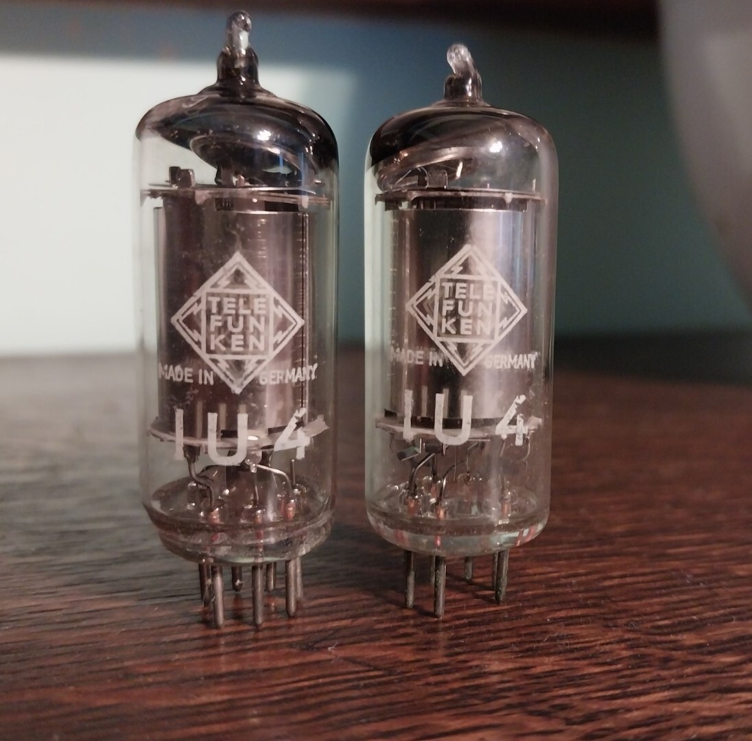 2 Vintage Telefunken 1U4/1T4/DF91/W17/1K2 Miniature Pentode Audio ...