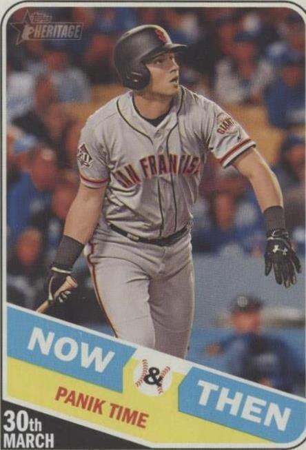 2018 Topps Heritage High Number - Now & Then Joe Panik #NT-3 for sale ...