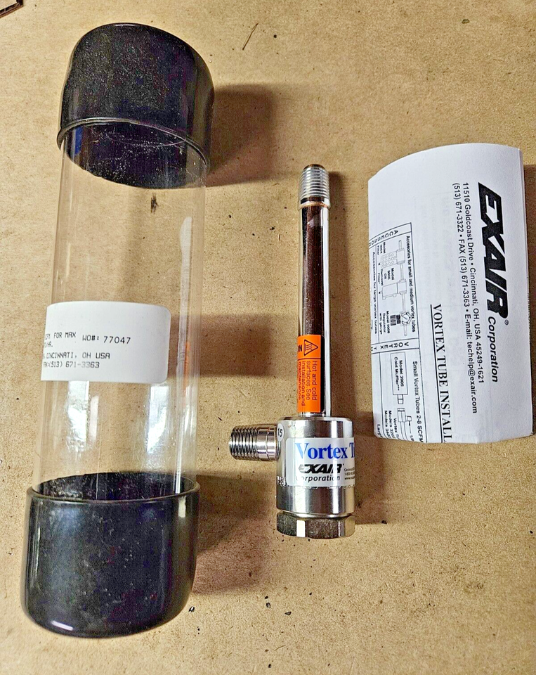 EXAIR 3215 Vortex Tube 15 SCFM with optional X032696 Cooling Kit New! | eBay