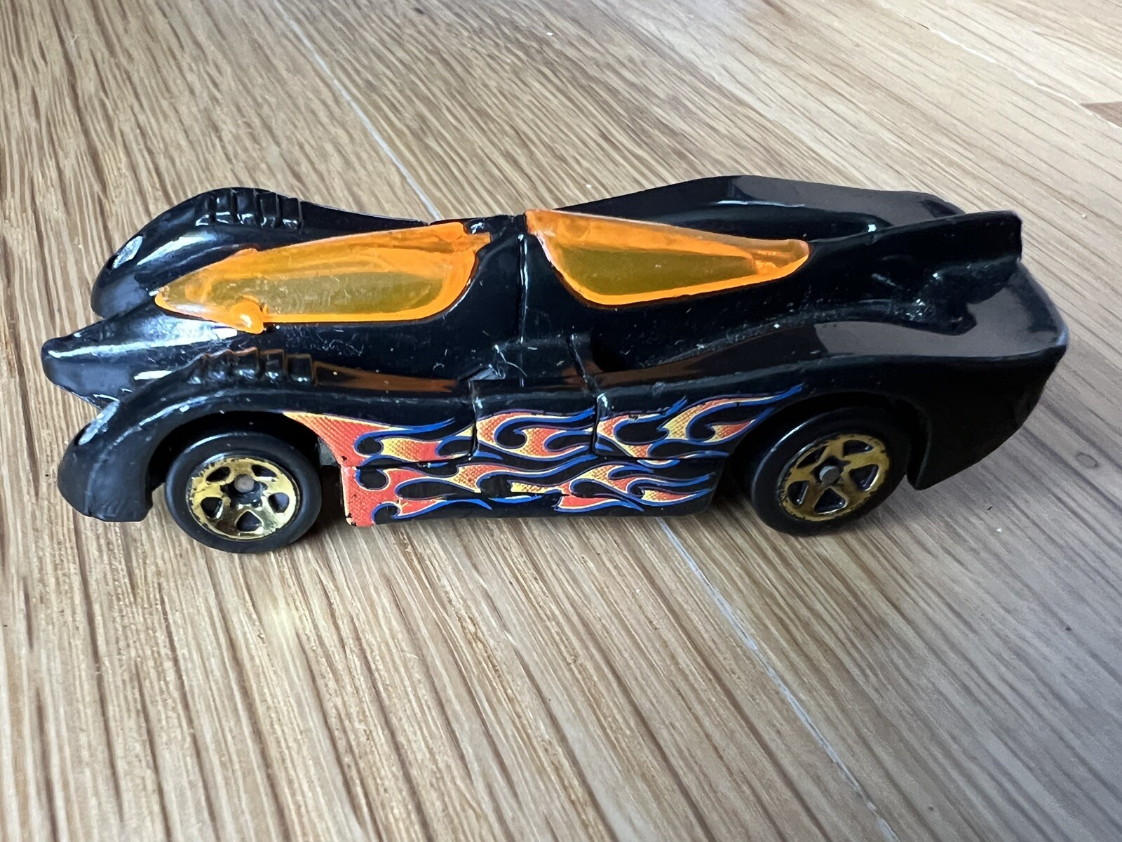 1994 Hot Wheels Power Pistons Black with Flames 1:64 Diecast Car ...