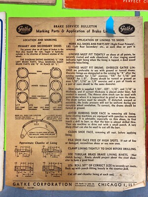 Gatke brake information, no date, one leaf. Item: 18451 | eBay