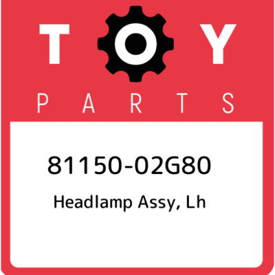 81150-02G80 Toyota Headlamp assy, lh 8115002G80, New Genuine OEM Part ...