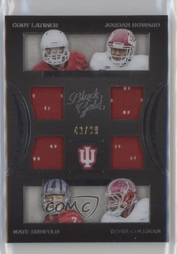 2016 Panini Black Gold Collegiate White /99 Cody Latimer Jordan Howard ...
