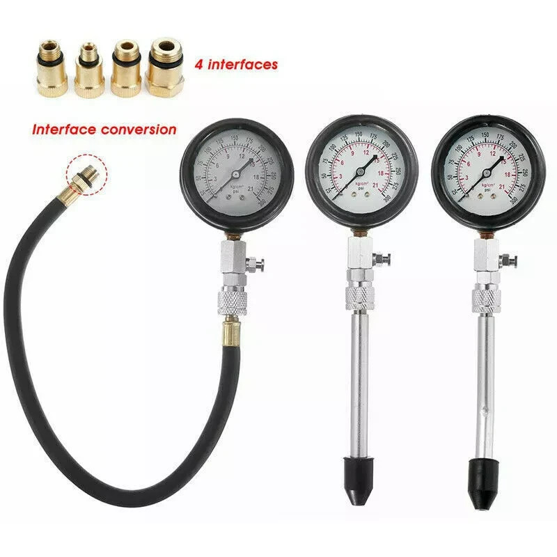Gas Engine Cylinder Compression Tester Gauge Diagnostic Testing Tool ...