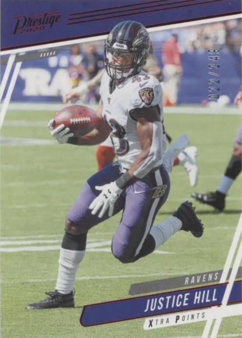 2020 Panini Prestige - Justice Hill #152 Xtra Points Red /249 for sale ...