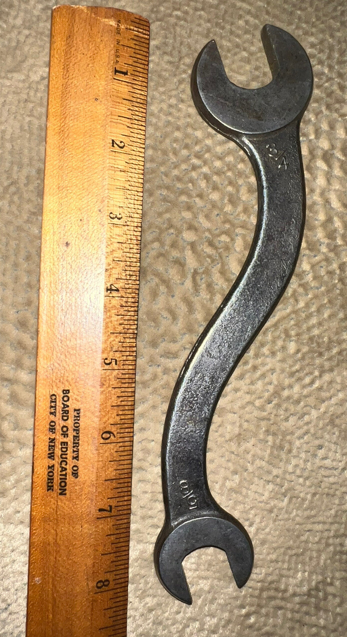 Rare Vintage W&B 502,"S" shaped 5/8 & 3/4 open end S Curved wrench Nice ...