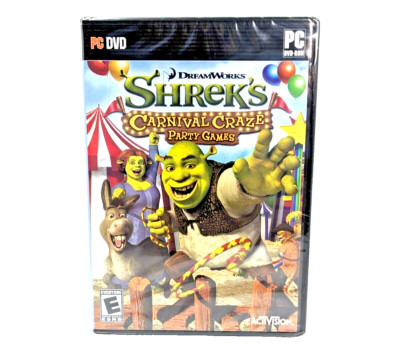 PC-ROM Shrek's Carnival Craze Party Games SEALED PC DVD-ROM 2008 ...