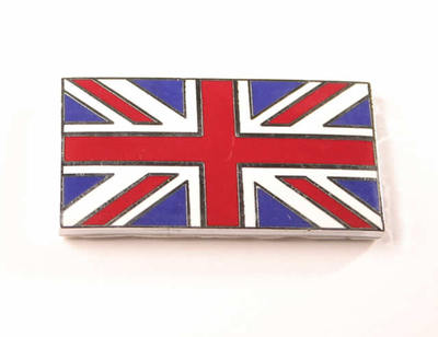 Union Jack Metal Enamel Badge Emblem Classic Car Self Adhesive Sticky ...