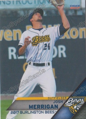 2017 Burlington Bees Josh Merrigan RC Rookie Los Angeles Angels | eBay