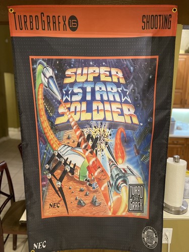 Super Star Soldier TurboGrafx-16 TG16 5' Flag Banner Poster ...