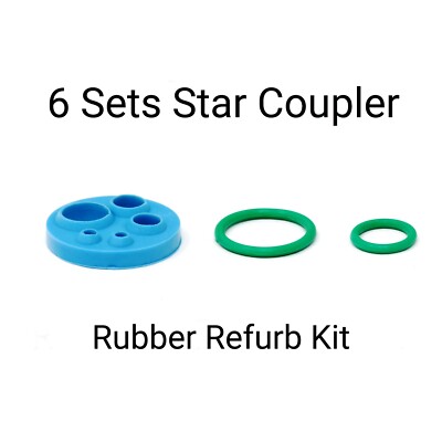 Star Coupler Rubber Refurbishment O-ring Kit for 4, 5 Hole & 6 Pin Star ...