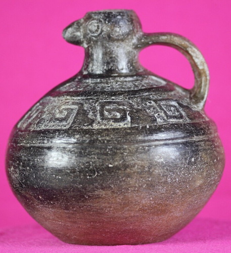 Authentic Pre Columbian Artifact Incised Jar Moche Peru 100-800 AD COA ...