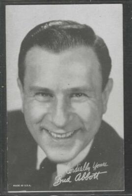 1940'S EXHIBIT ARCADE CARD ACTOR BUD ABBOTT SCARCE NM | eBay