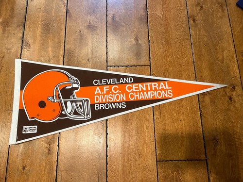 VINTAGE NFL CLEVELAND BROWNS CENTRAL DIVISION CHAMPIONS Pennant 30" | eBay