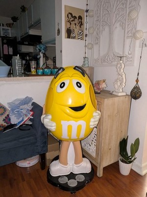 M&M Yellow Character Candy Store Display 41" Tall Large | eBay